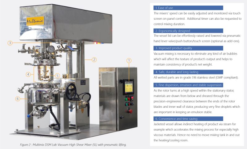 Multimix Laboratory Vacuum High Shear Mixer | Homogenizer - DSM Lab ...